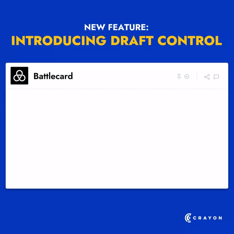 Introducing Draft Control: The Secret to Building Better ... | Crayon